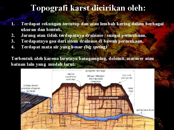 GEOMORFOLOGI KARST AKHMAD ZAMRONI Pengertian Bentuk Lahan Asal