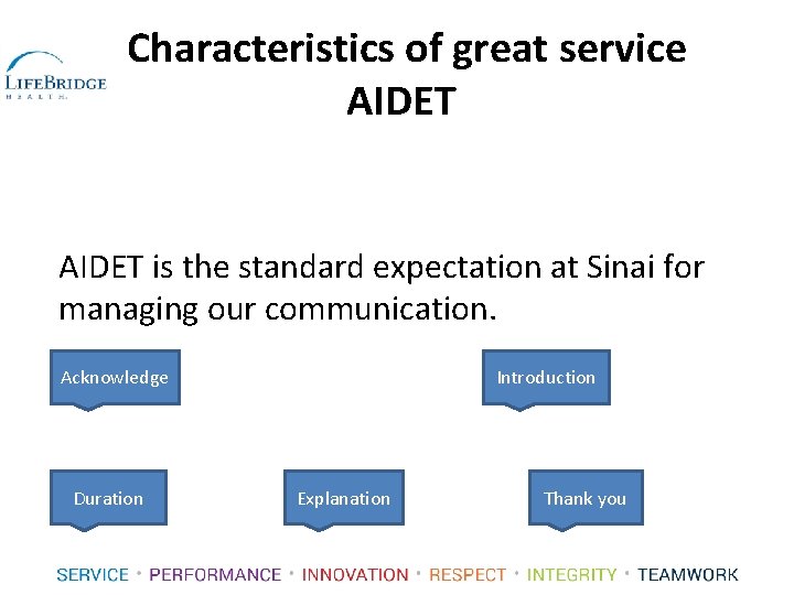 Life Bridge Health Sinai Hospital Orientation Sinai Hospital