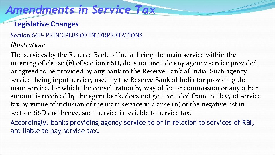 Amendments in Service Tax made by Finance Bill