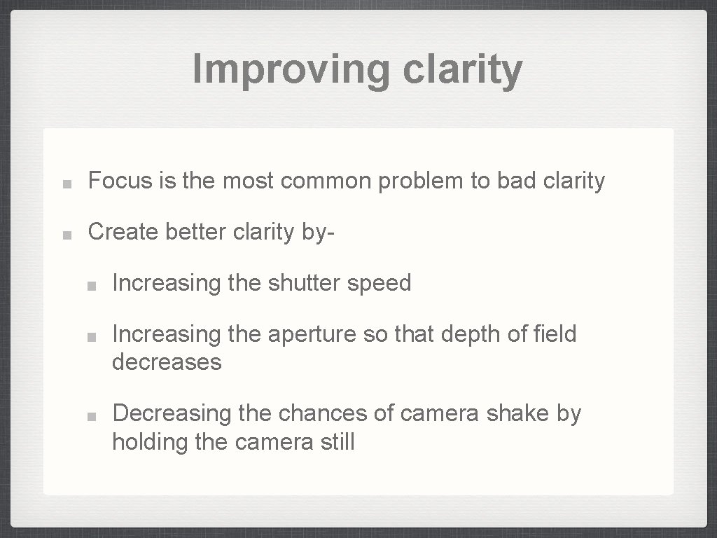 How to Critique a photograph Three Main Questions