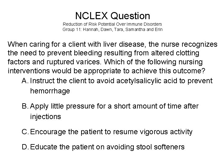 Student Questions Presentation 2 Immune Organ Transplant 5192017
