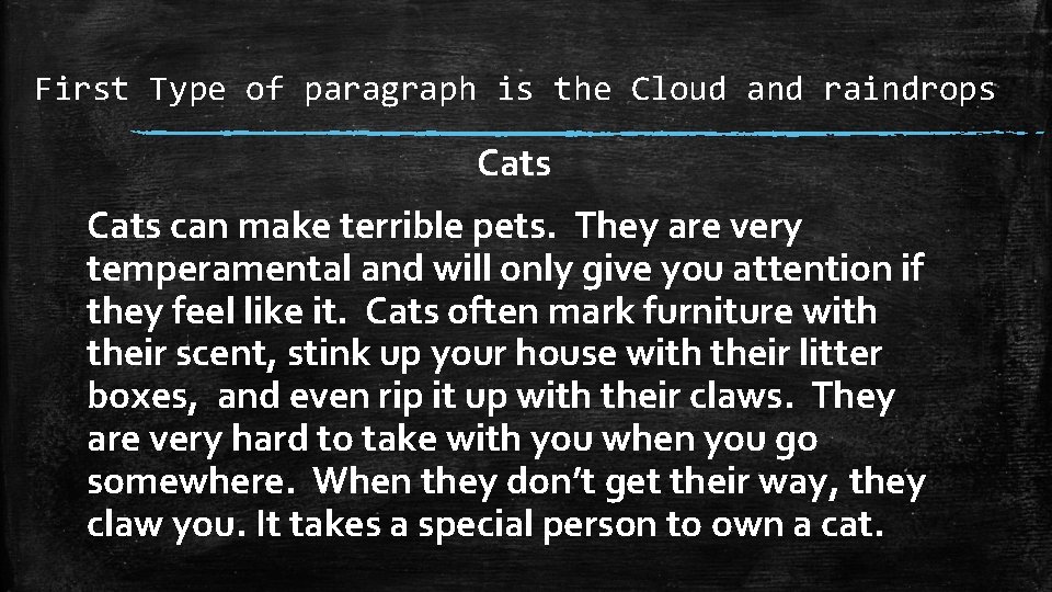 Writing Paragraphs Mrs Bigbee Think of it like
