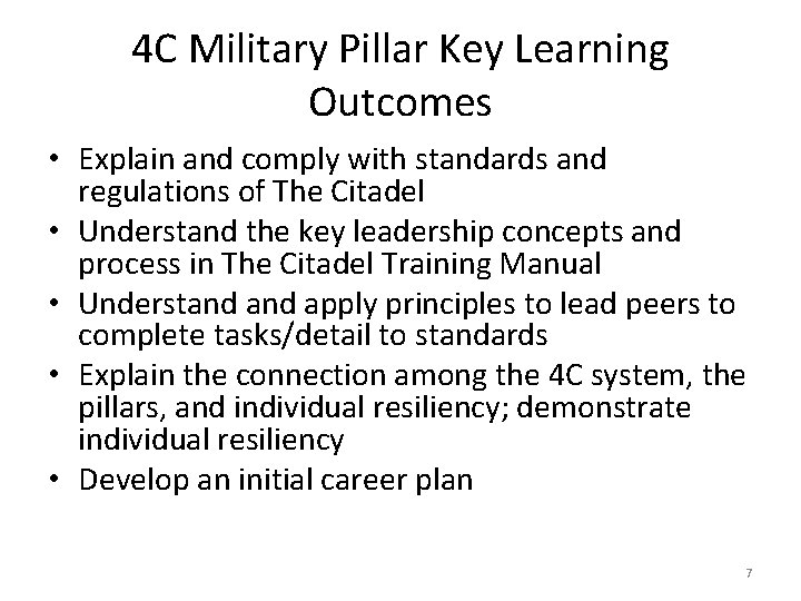Key Fourthclass Learning Objectives Challenge Week 1 Training