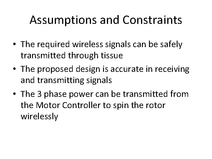 Transcutaneous Signal Transmission to the LVAD Sara Carr