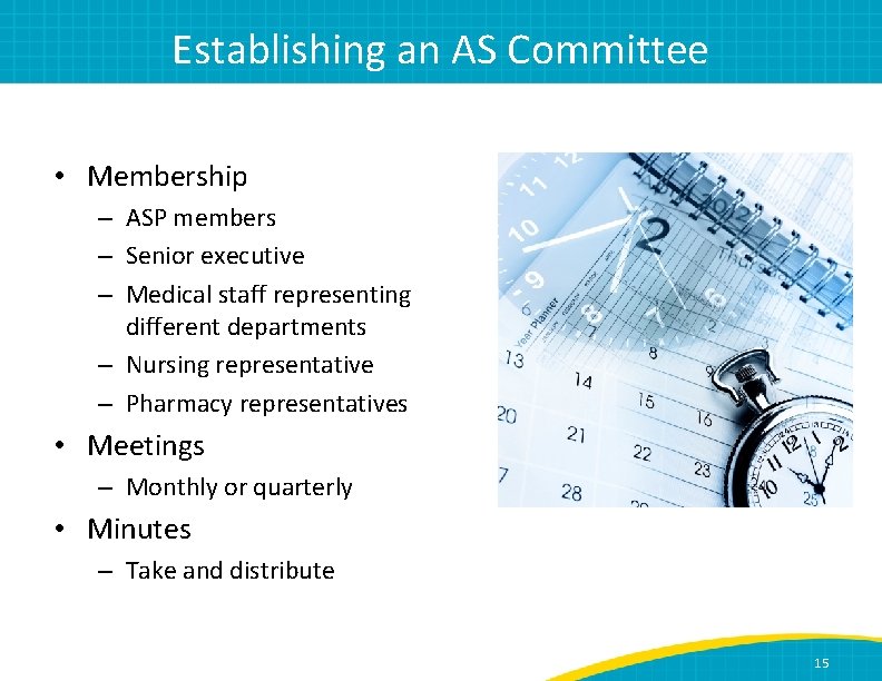 Antibiotic Stewardship Program ASP Development Acute Care Presenter