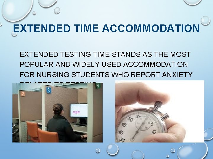 NURSING STUDENTS PERCEPTIONS OF TEST ACCOMMODATIONS PRESENTED BY