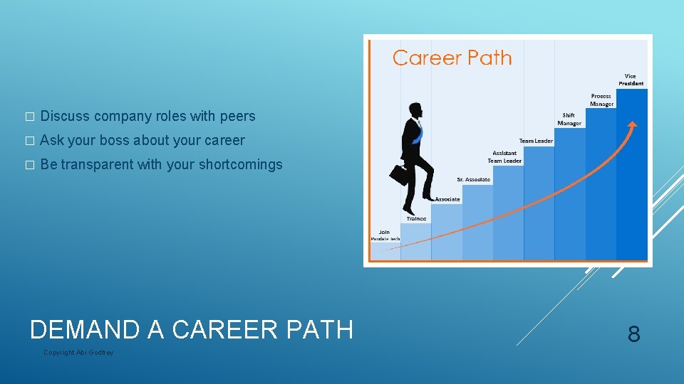 TRAVERSING THE AMERICAN CAREER LADDER Presentation by Abi