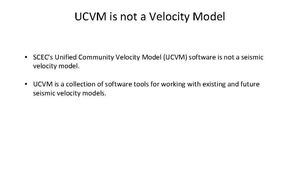 Overview of the SCEC Unified Community Velocity Model