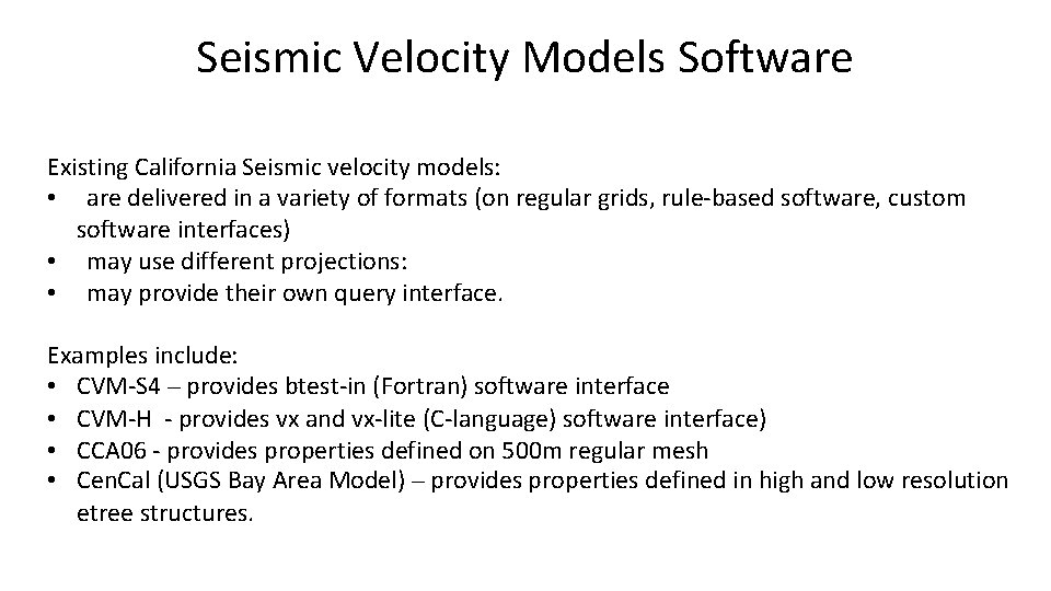 Overview of the SCEC Unified Community Velocity Model