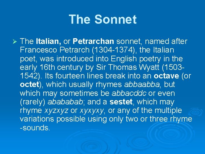 The Sonnet Contributions by Glenn Everett University of