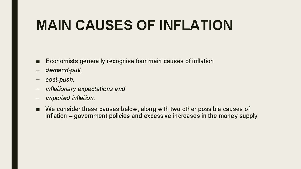 INFLATION Topic 3 INTRODUCTION Inflation is an economic
