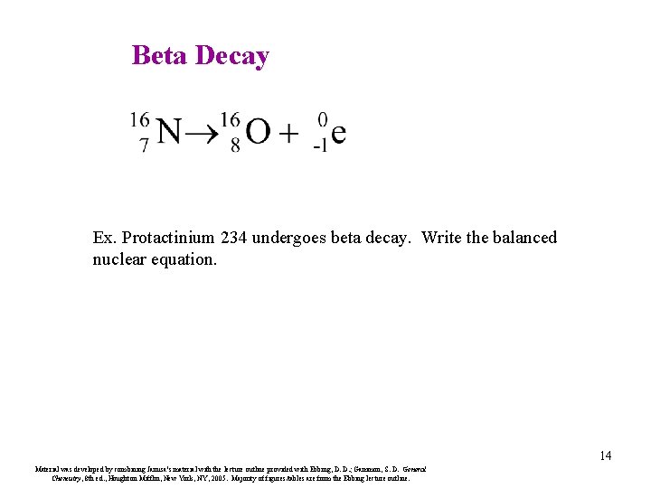 Section 20 Nuclear Chemistry 1 Material was developed