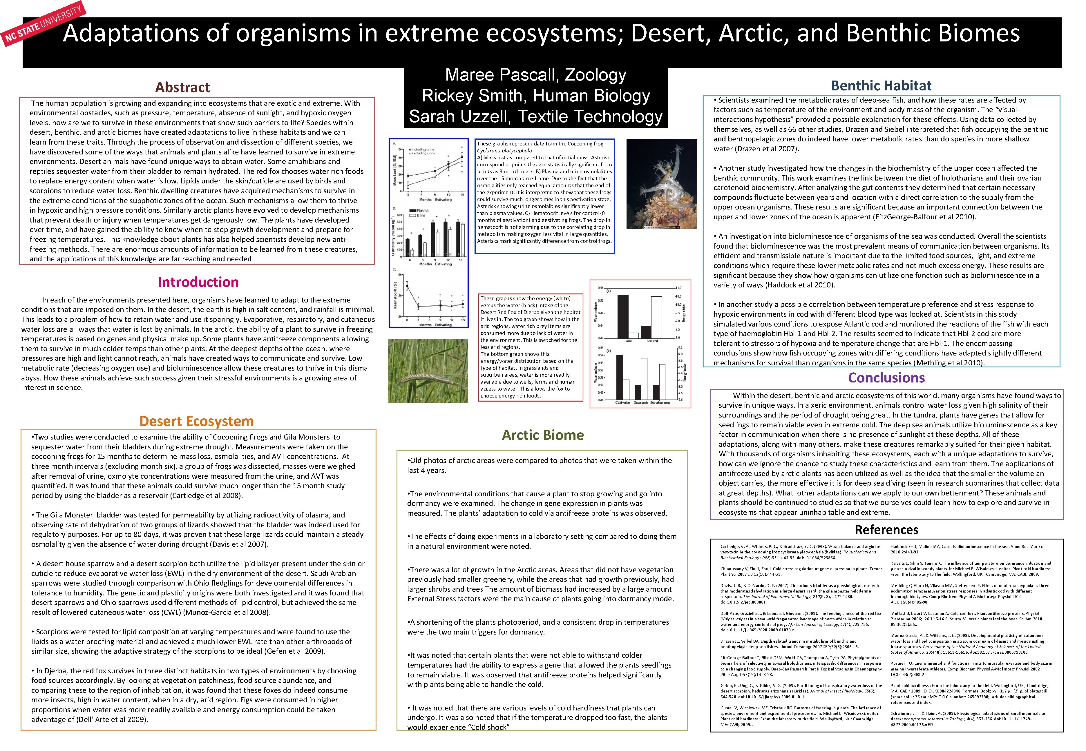 Adaptations of organisms in extreme ecosystems Desert Arctic