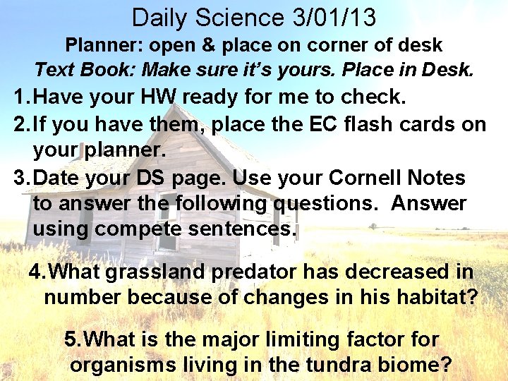 Daily Science 30113 Planner open place on corner