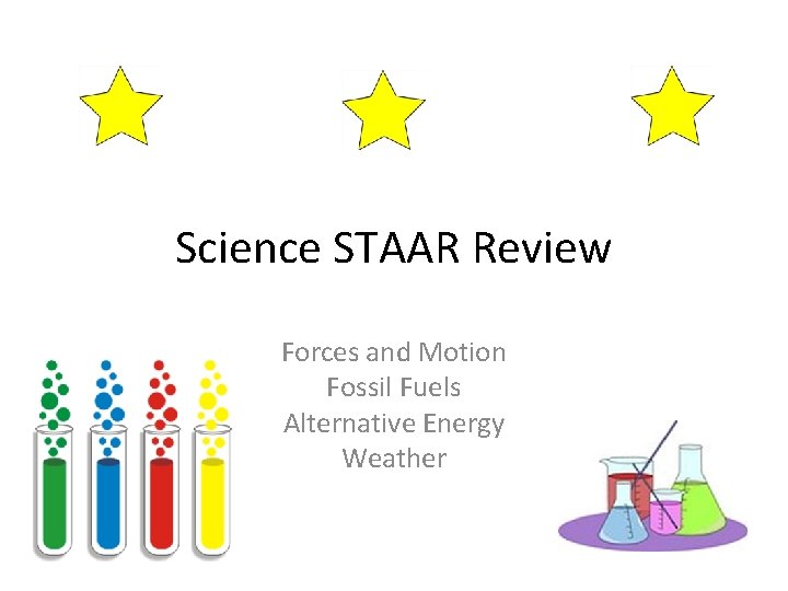 Science STAAR Review Forces and Motion Fossil Fuels