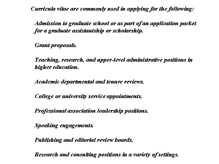 ENGLISH FOR BUSINESS LIFE Lecture 2 CV What