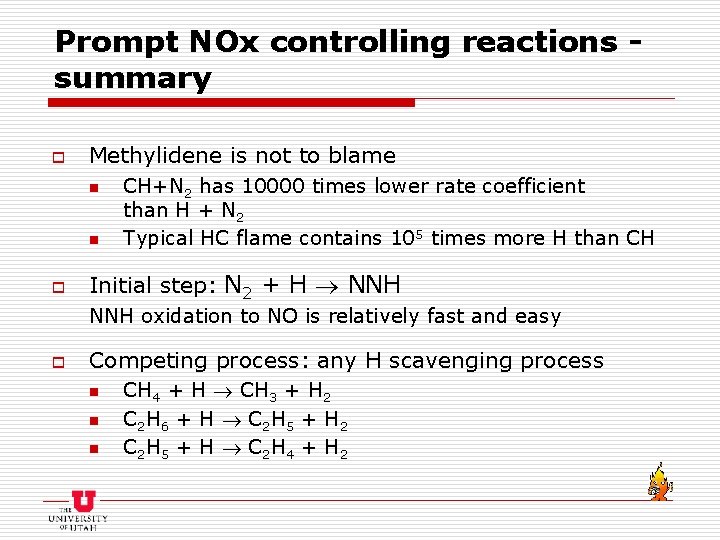 NOx formation in ultralowNOx gas burners Zoran M