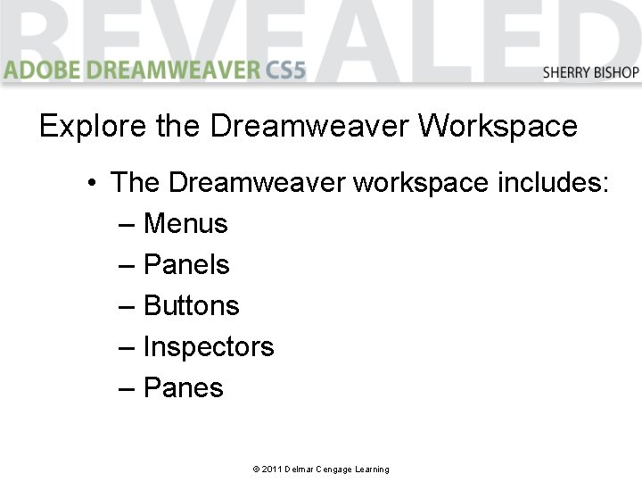 Chapter 1 Getting Started with Dreamweaver Modifications by