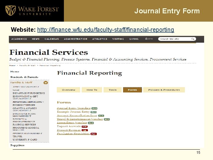 Journal Entry Guidelines General Accounting Financial Accounting Services