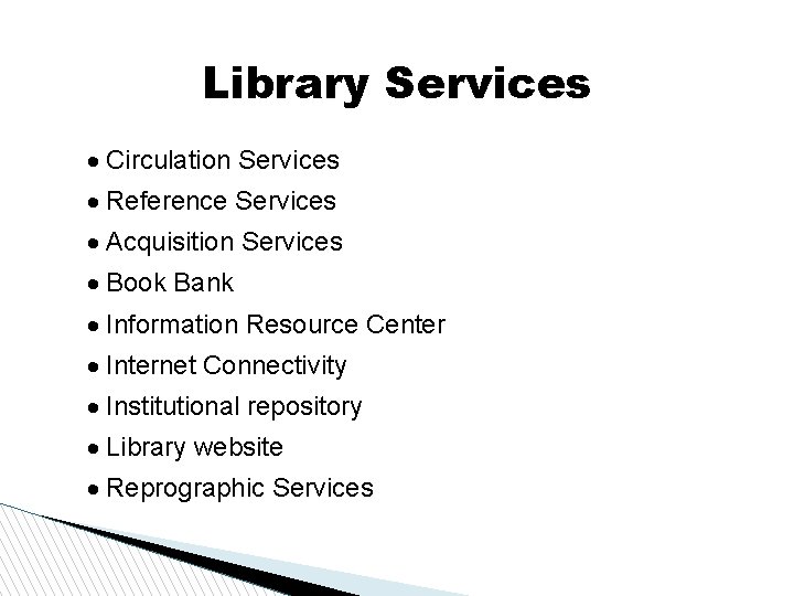 National Library of Engineering Sciences NLES Outline Introduction