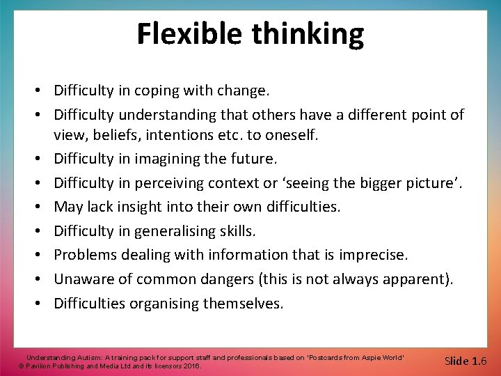 What is autism A range of ways of