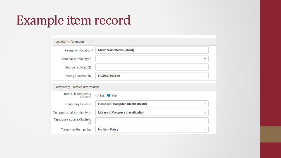 Creating a Floating Collection in Alma Ryan Buller