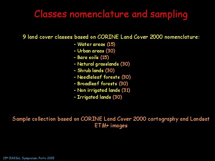LAND COVER CLASSIFICATION WITH SUPPORT VECTOR MACHINE APPLIED