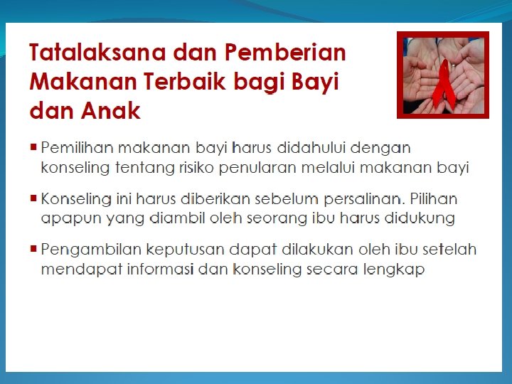 PENANGANAN BAYI BARU LAHIR DARI IBU HIV AIDS