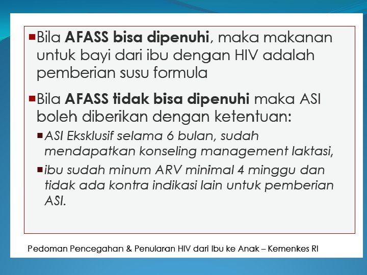 PENANGANAN BAYI BARU LAHIR DARI IBU HIV AIDS