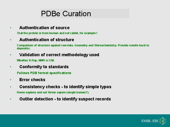 Protein Databank in Europe PDBe An Introduction EBI