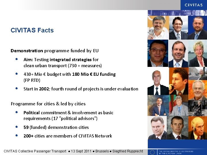 Introduction to CIVITAS Definition of Collective Passenger Transport