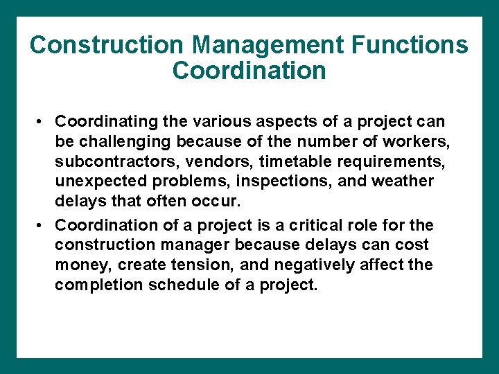 chapter 8 Construction Groundbreaking Before the construction begins