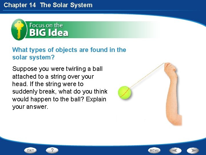 Chapter 14 The Solar System Table of Contents