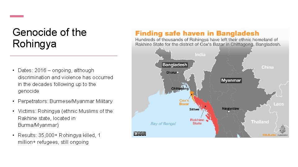 ASIA Asian Genocides Genocide of the Rohingya BurmaMyanmar