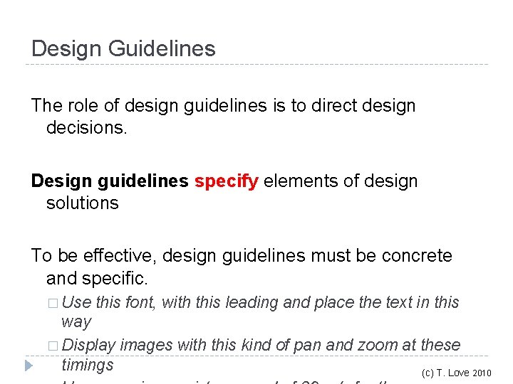 Design Guideline Gap and 2 Feedback Loop Limitation