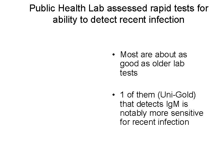 San Francisco Department of Public Health Laboratory HIV