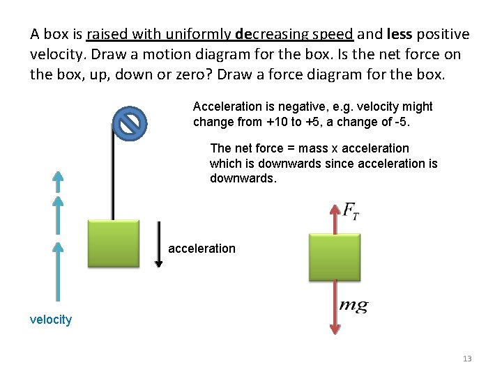 Raising and Lowering 1 1 2 A box