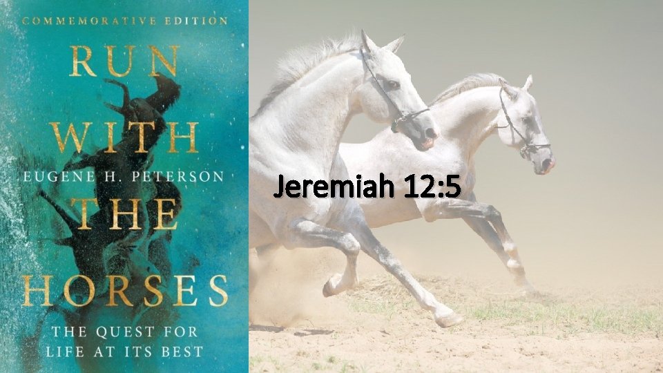run with the horses Jeremiah 12 5 20