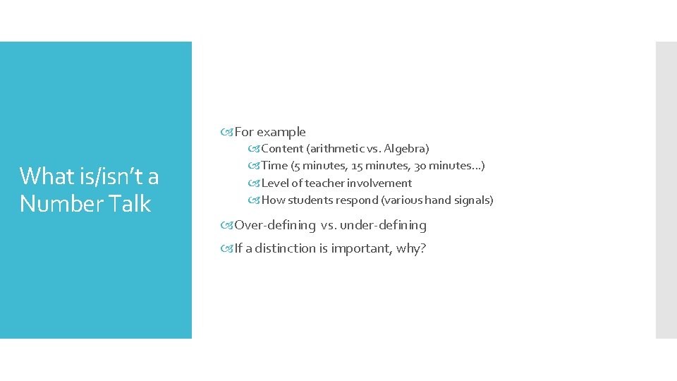 Number Talks Leadership Academy Debbie Olson Mathematics Education