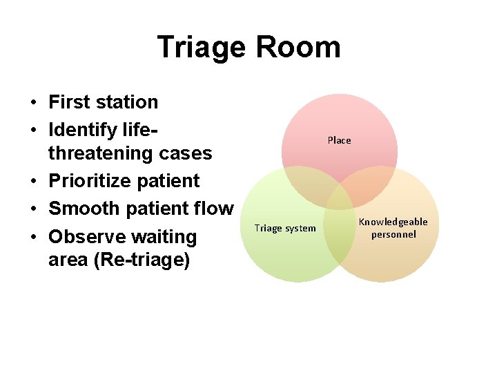 Objectives of patients flow map For easy identification