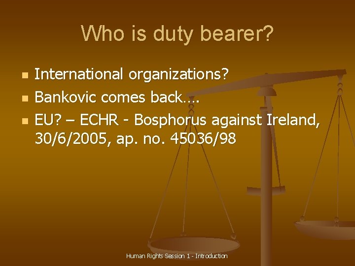 Human rights 1 Introduction Human being and her