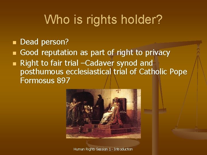 Human rights 1 Introduction Human being and her