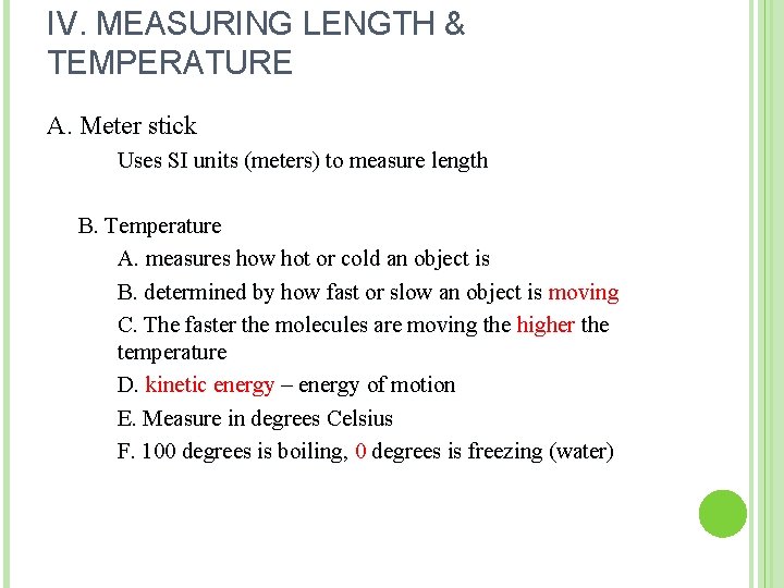 LAB EQUIPMENT I MEASURING AND DISPENSING LIQUIDS A