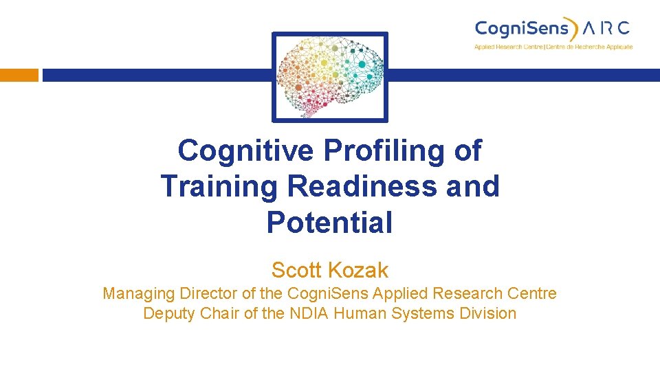 Cognitive Profiling of Training Readiness and Potential Scott