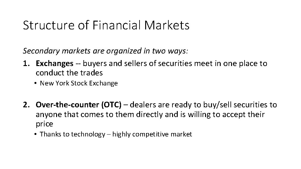 Money and Banking Chapter 2 An Overview of