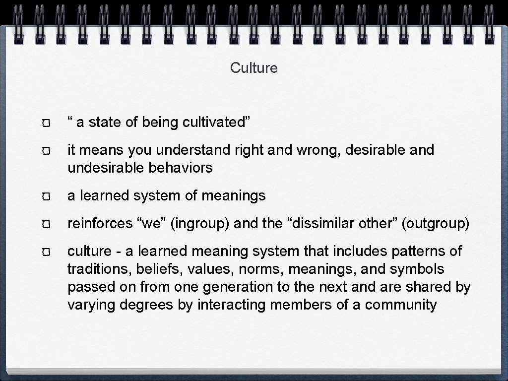 Week 3 Intercultural Communication Chapter Outline Culture Surface