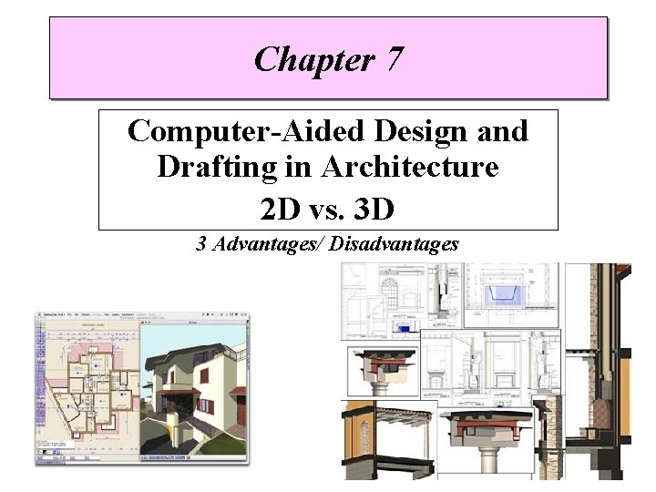 Chapter 7 ComputerAided Design and Drafting in Architecture