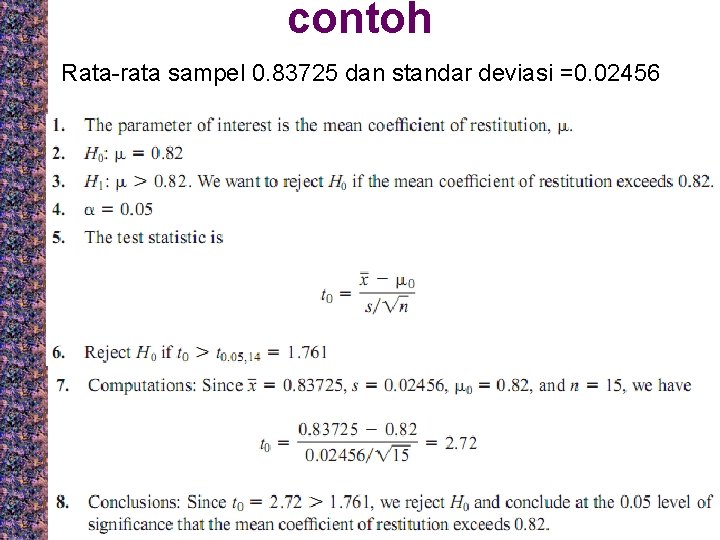 Uji Hipotesis Bagian dua DUA TIPE HIPOTESIS HIPOTESIS