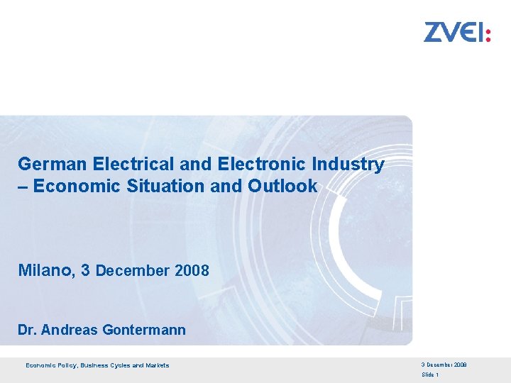 German Electrical and Electronic Industry Economic Situation and