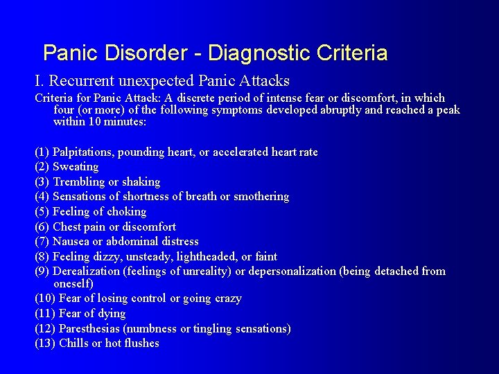 Anxiety Disorders Developed by the Center for School